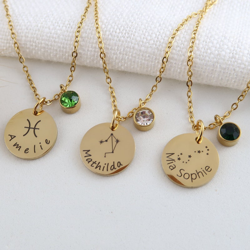 Zodiac Necklace - Etsy