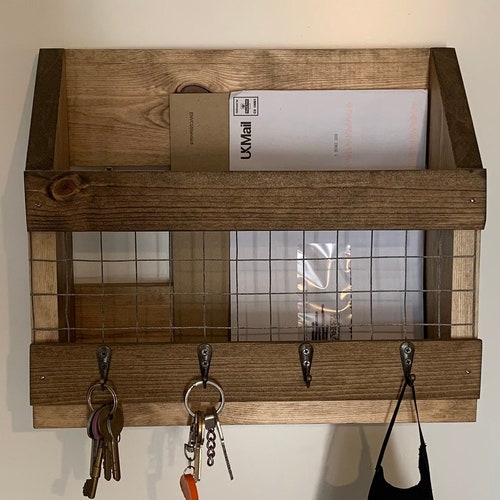 Letter Rack Reclaimed Wood | Etsy UK