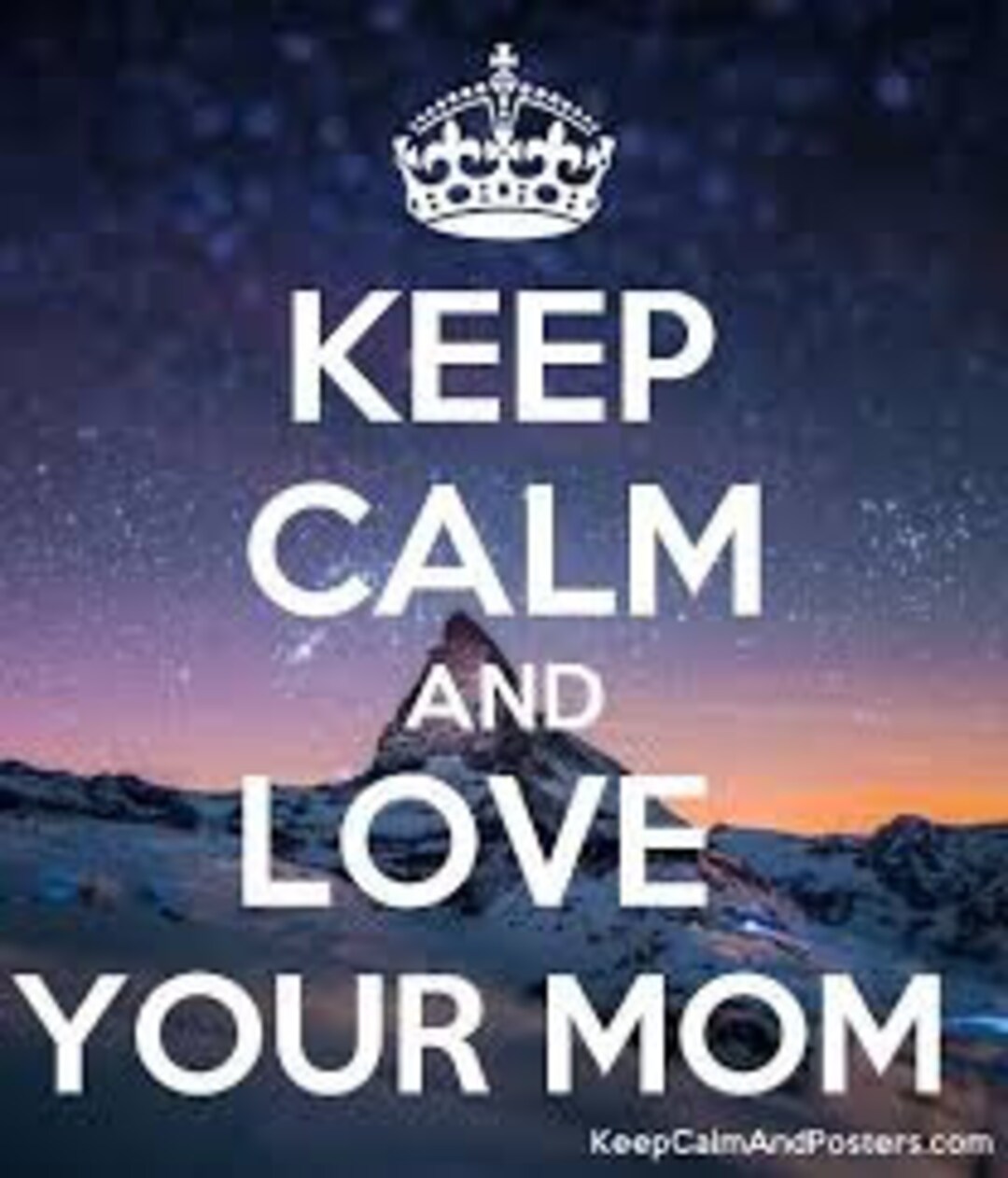 Keep Calm and Love Mom Poster - Etsy