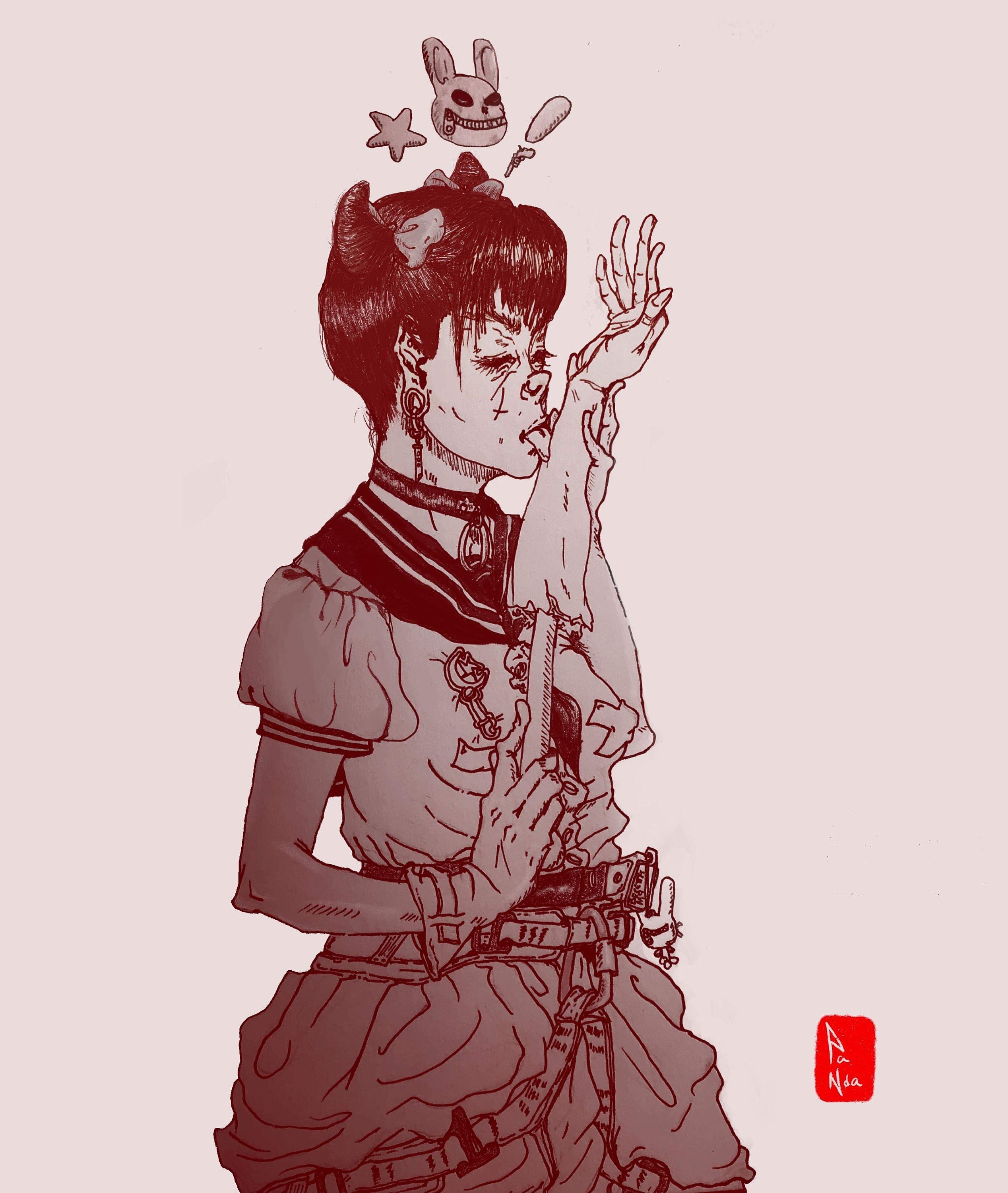 Cheirophilia // Witch Huntress Severed Hand Tenkapanda Prints - Etsy