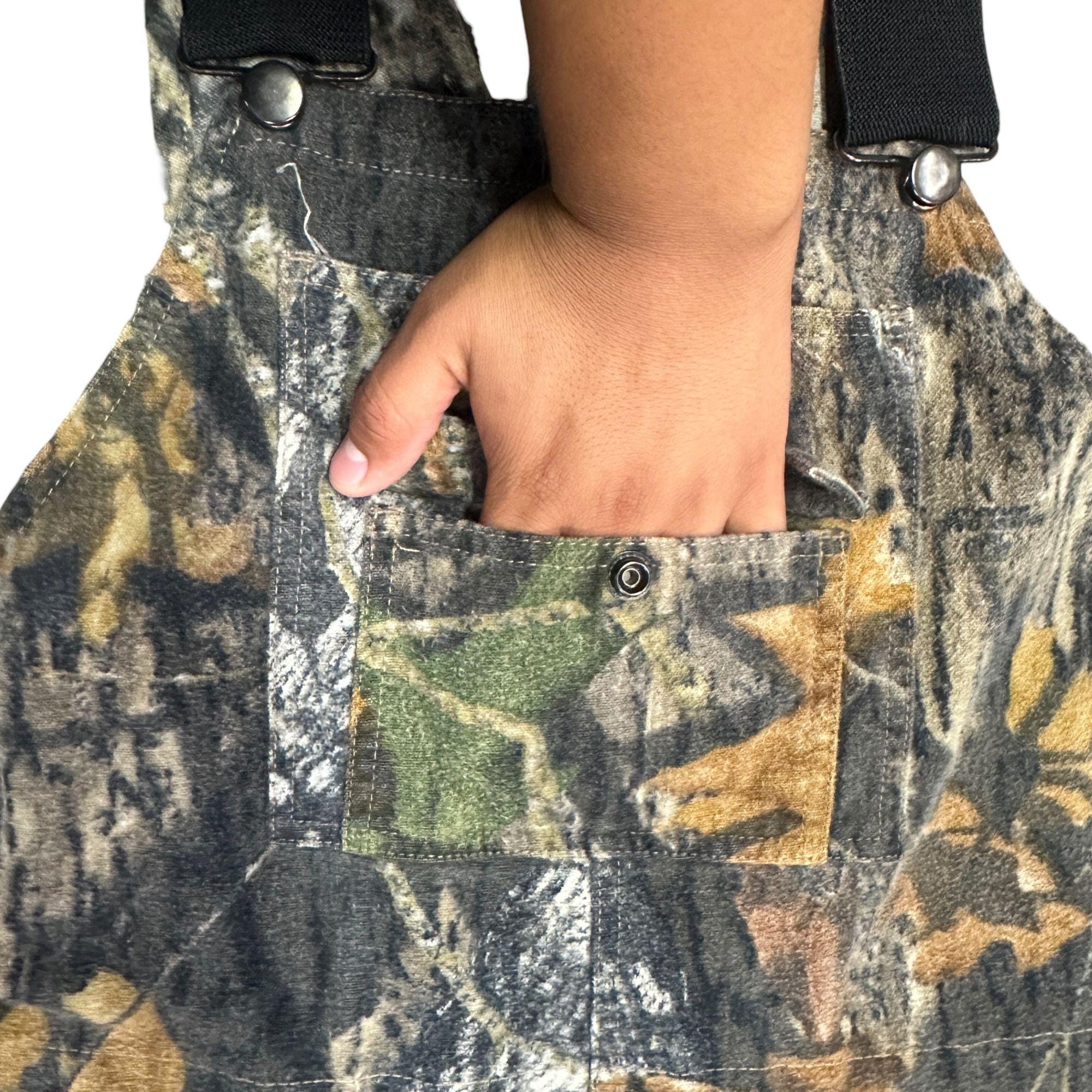 Vtg Field Staff Bib Overalls Mossy Oak Break up Camo Mens 38 Hunting ...