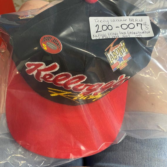 Vtg Terry Labonte #5 Kelloggs NASCAR Racing Hat w/ Co… - Gem