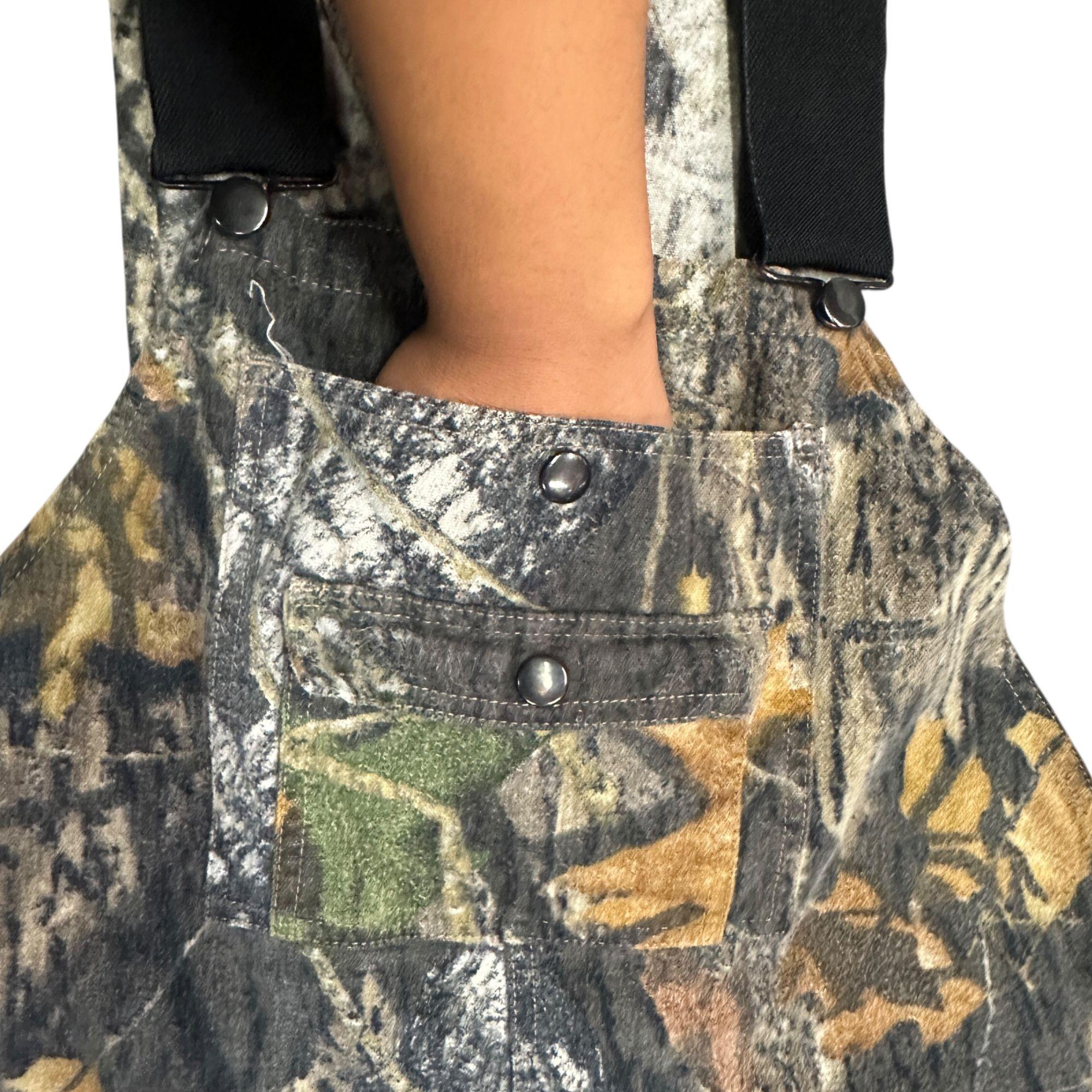 Vtg Field Staff Bib Overalls Mossy Oak Break up Camo Mens 38 Hunting ...