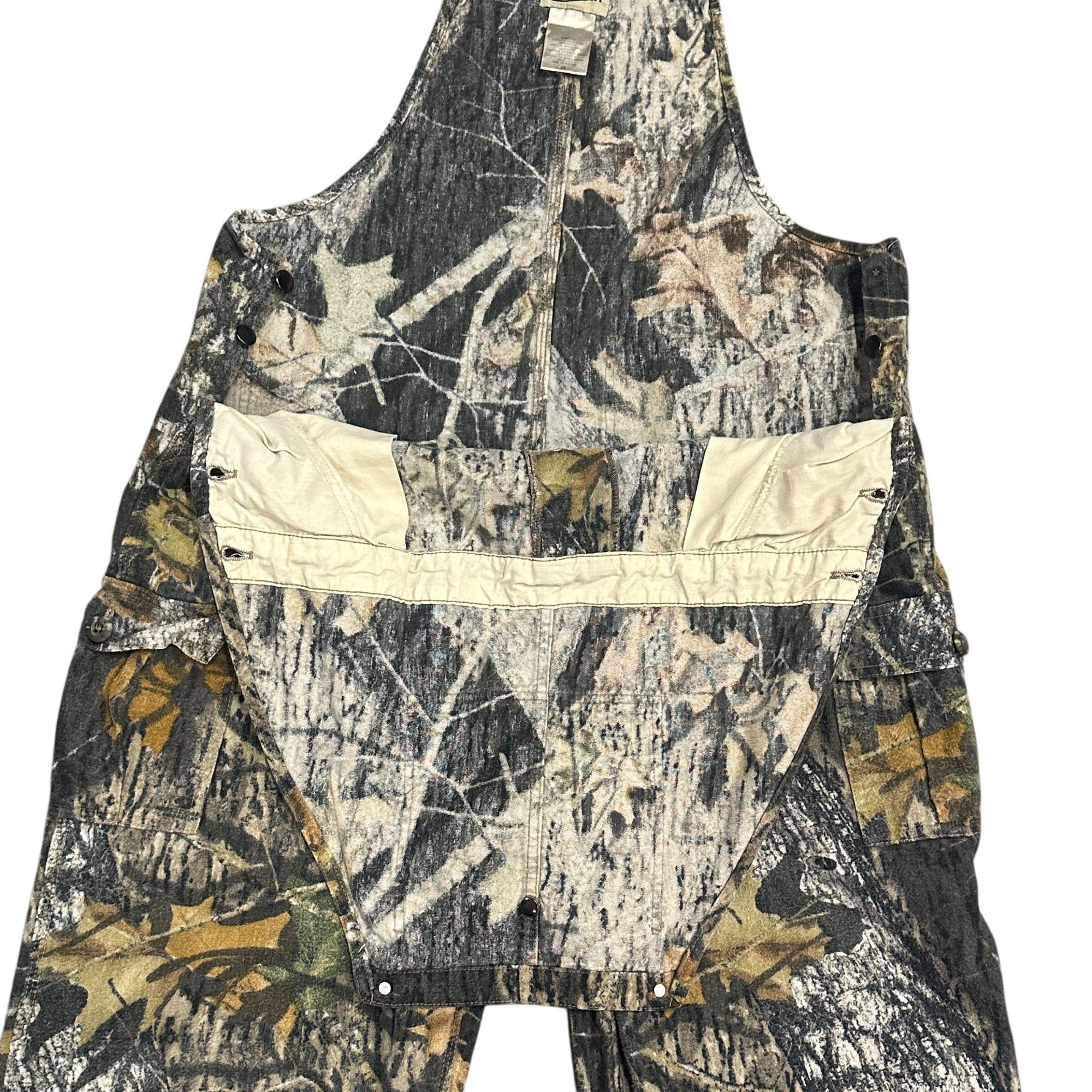 Vtg Field Staff Bib Overalls Mossy Oak Break up Camo Mens 38 Hunting ...