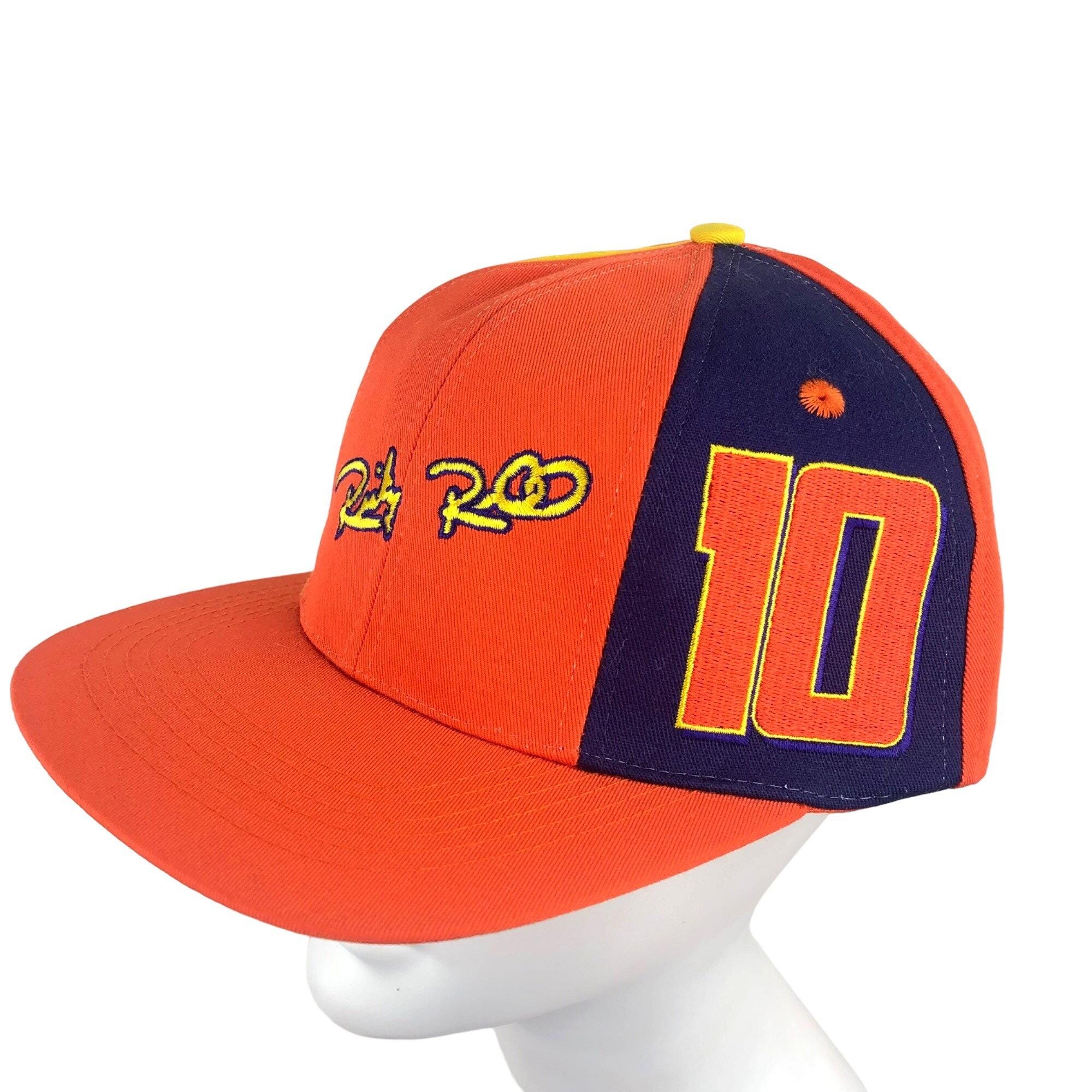 Vintage Snapback Hat Ricky Rudd Tide Racing NASCAR 10 Orange Baseball ...