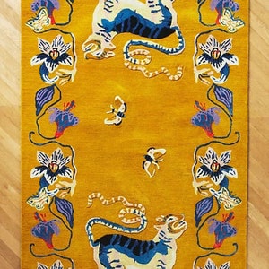 Designer Rugs Hand Tufted Modern Area Rug for Bedroom Living Room Hall ...