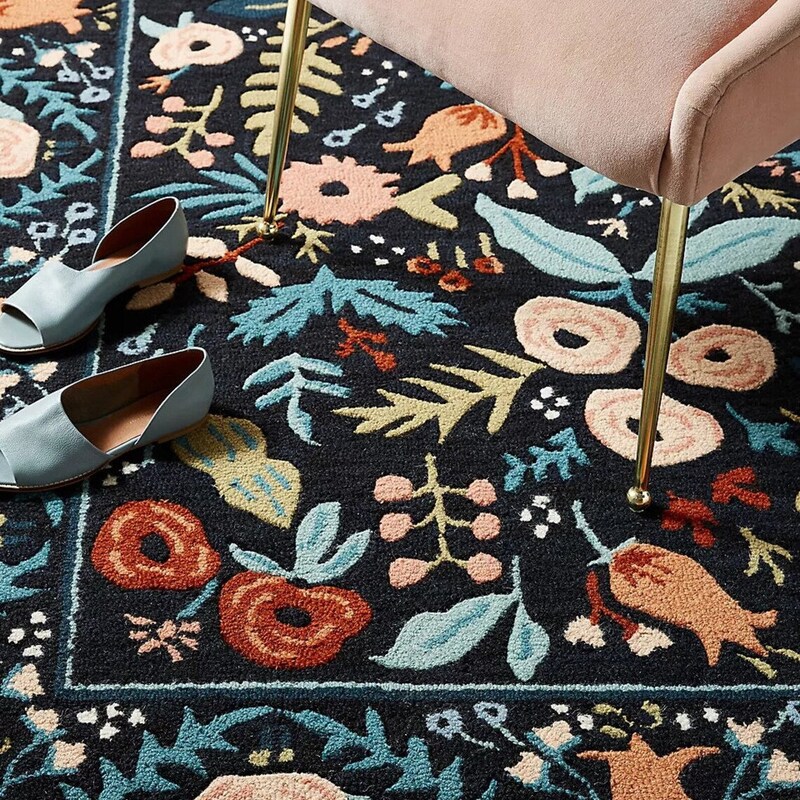 Floral Tufted Rug - Etsy