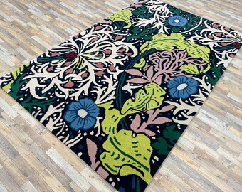 Hand Tufted Wool Area Rug New Geometric Abstract Design Premium Quality ...