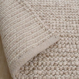 5'x8' 6'x9'8'x10'8'x11'9'x12'10'x13 Rug Hand-knitted Chunky Wool Indoor ...