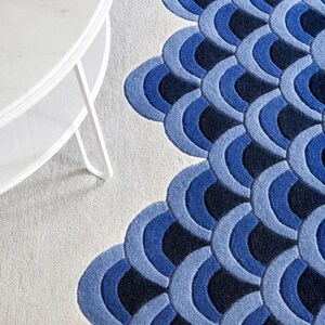 Bespoke Minimalist Bohemian Handmade Designer Rug Carpet Contemporary ...