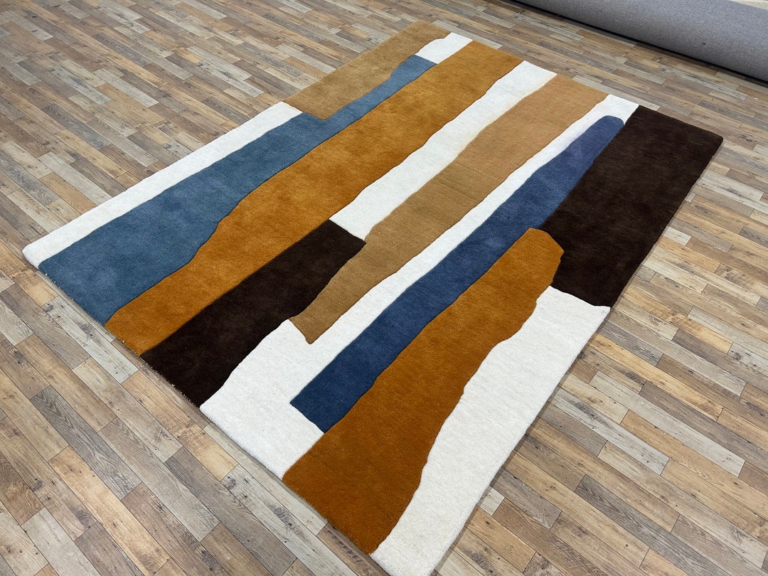 5x7 Rug Modern Rug Beautiful Design Carpet Area Rug Multi Color Home ...