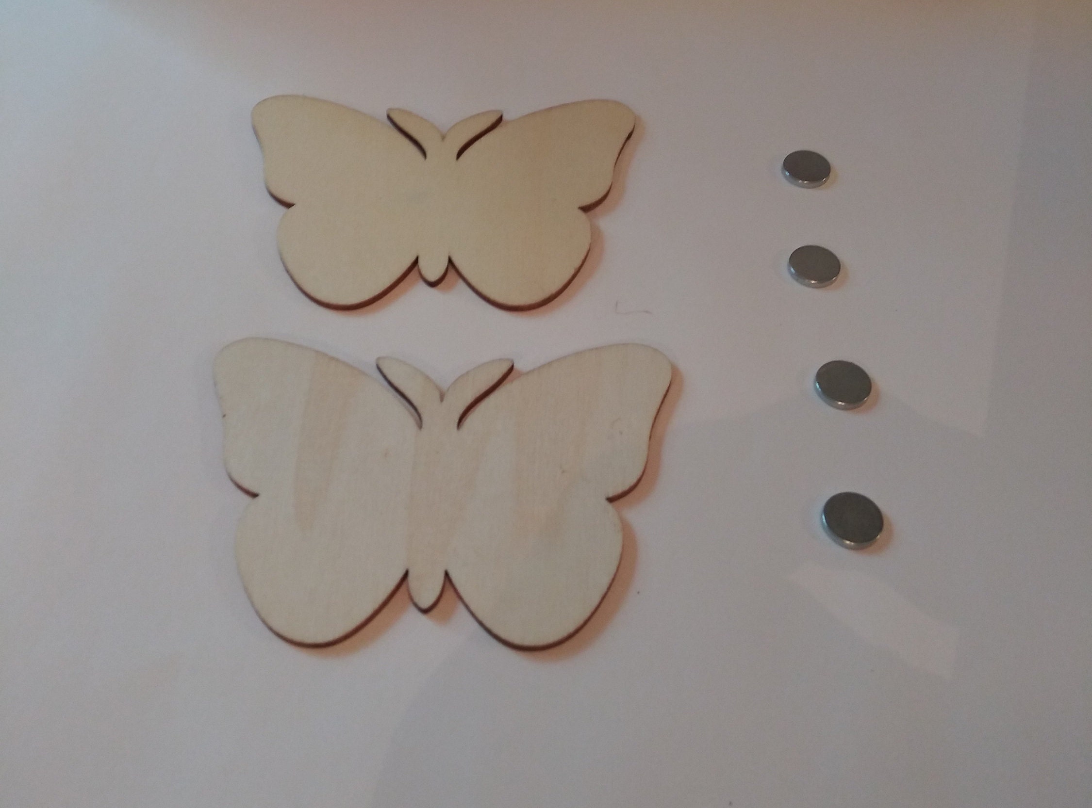 DIY Refrigerator Magnets Craft Kit Beautiful Butterflies Three | Etsy