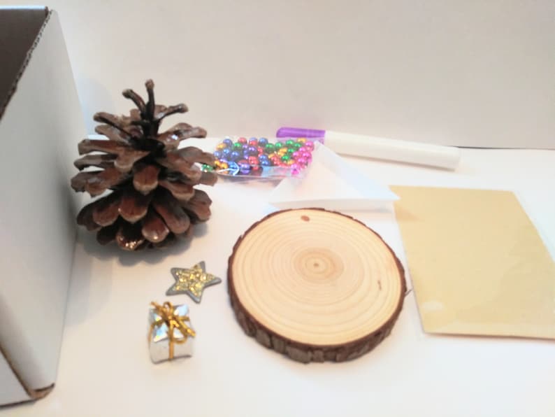 Christmas Tree Craft Kit Pine Cone DIY - Etsy