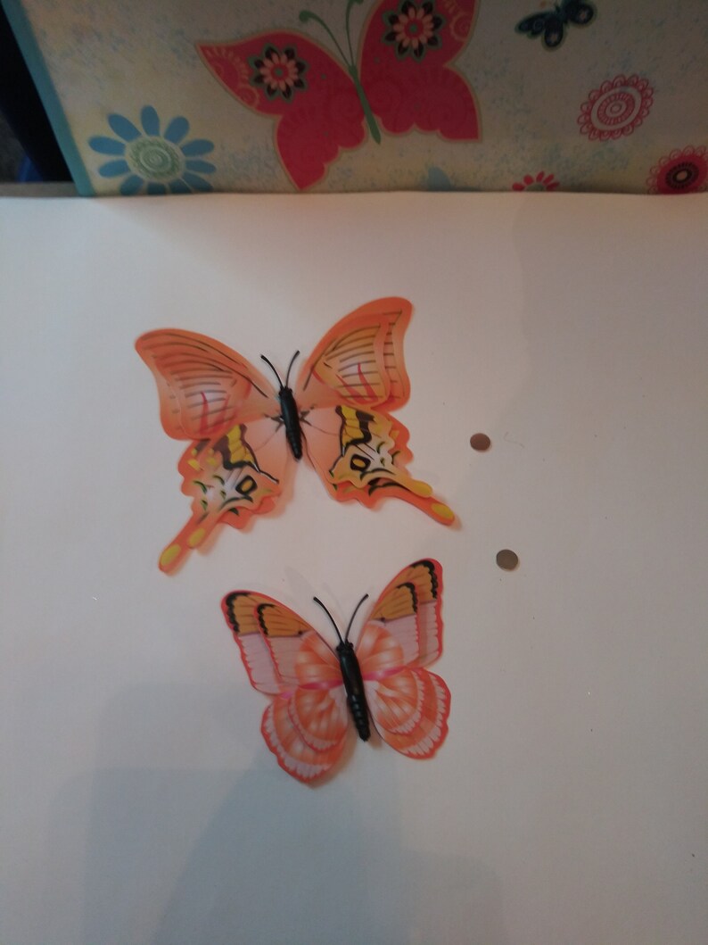 DIY Refrigerator Magnets Craft Kit Beautiful Butterflies Three | Etsy