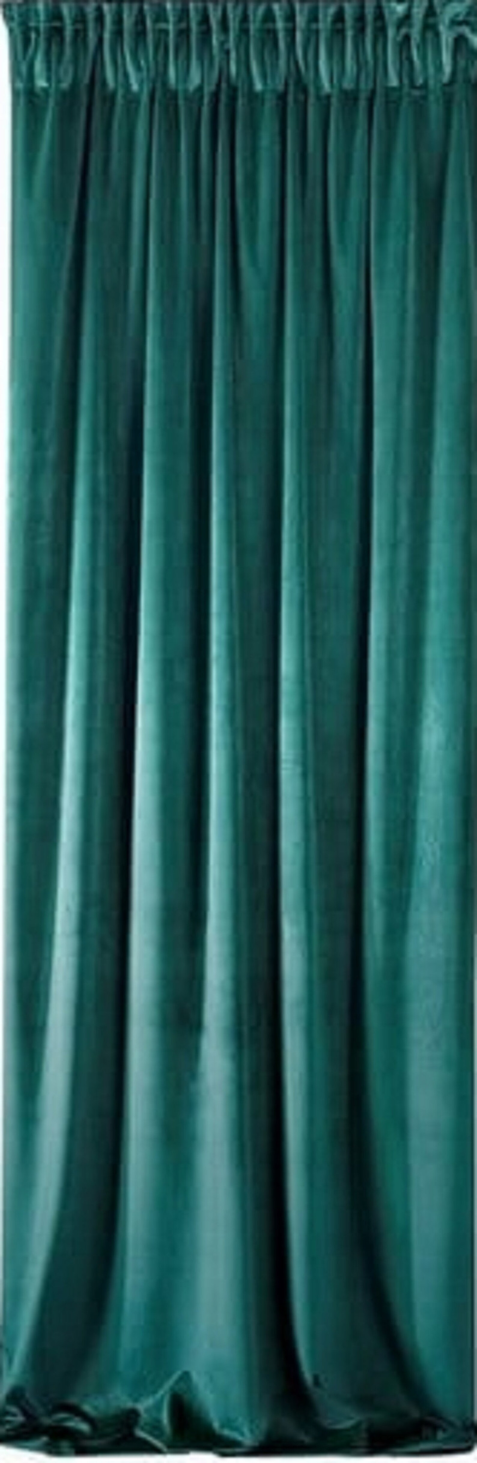 Luxury DARK TURQUOISE Velvet Curtain 1 pcs / Curtain for | Etsy