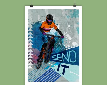 Mountain Bike Send - Etsy