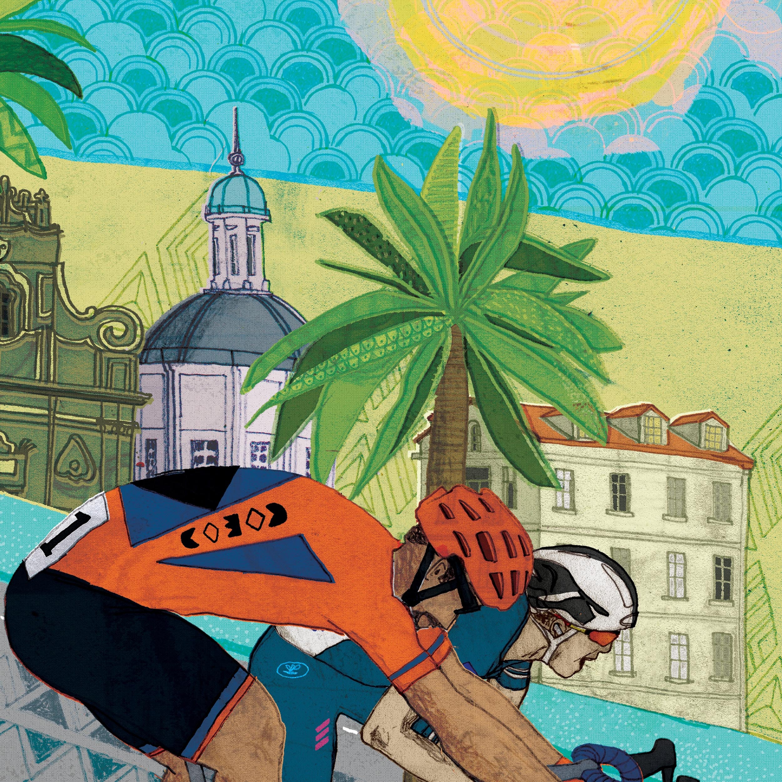 Cycling Art Prints X5 Classic Cycle Monuments Cycling - Etsy