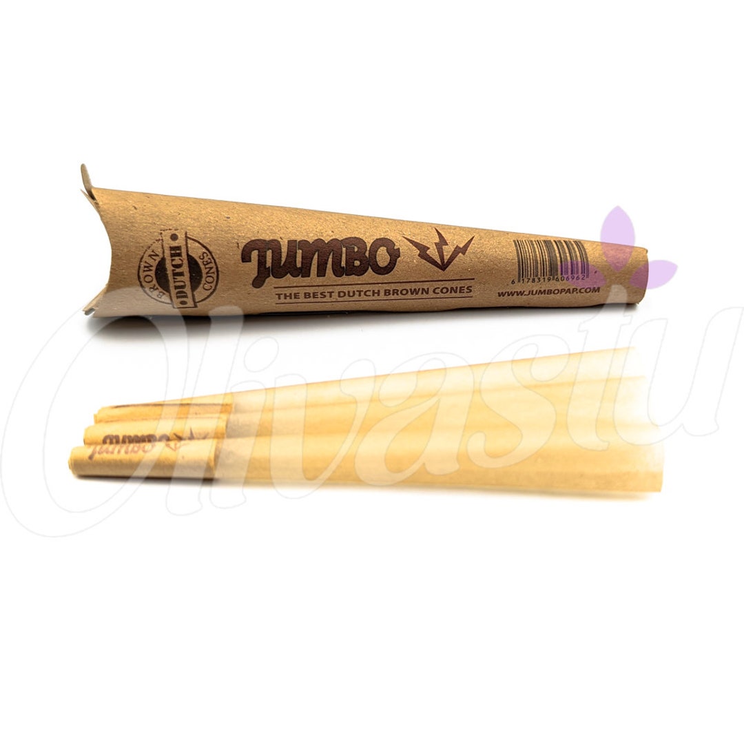 JUMBO DUTCH Brown Unbleached Original King Size Pre Rolled Paper ...