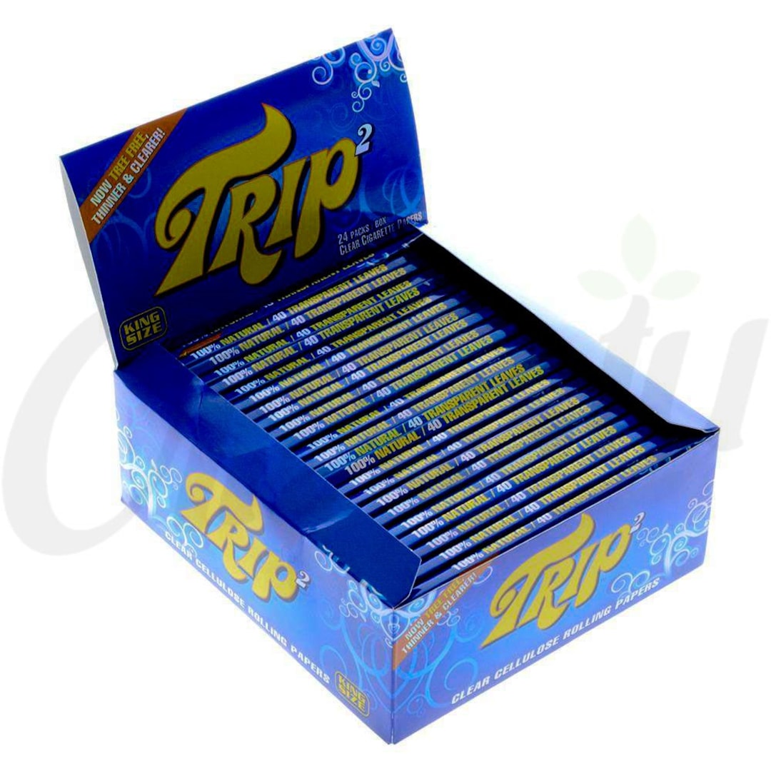 TRIP 2 Transparent Clear Rolling Papers Cellulose Hand Rolling Paper ...
