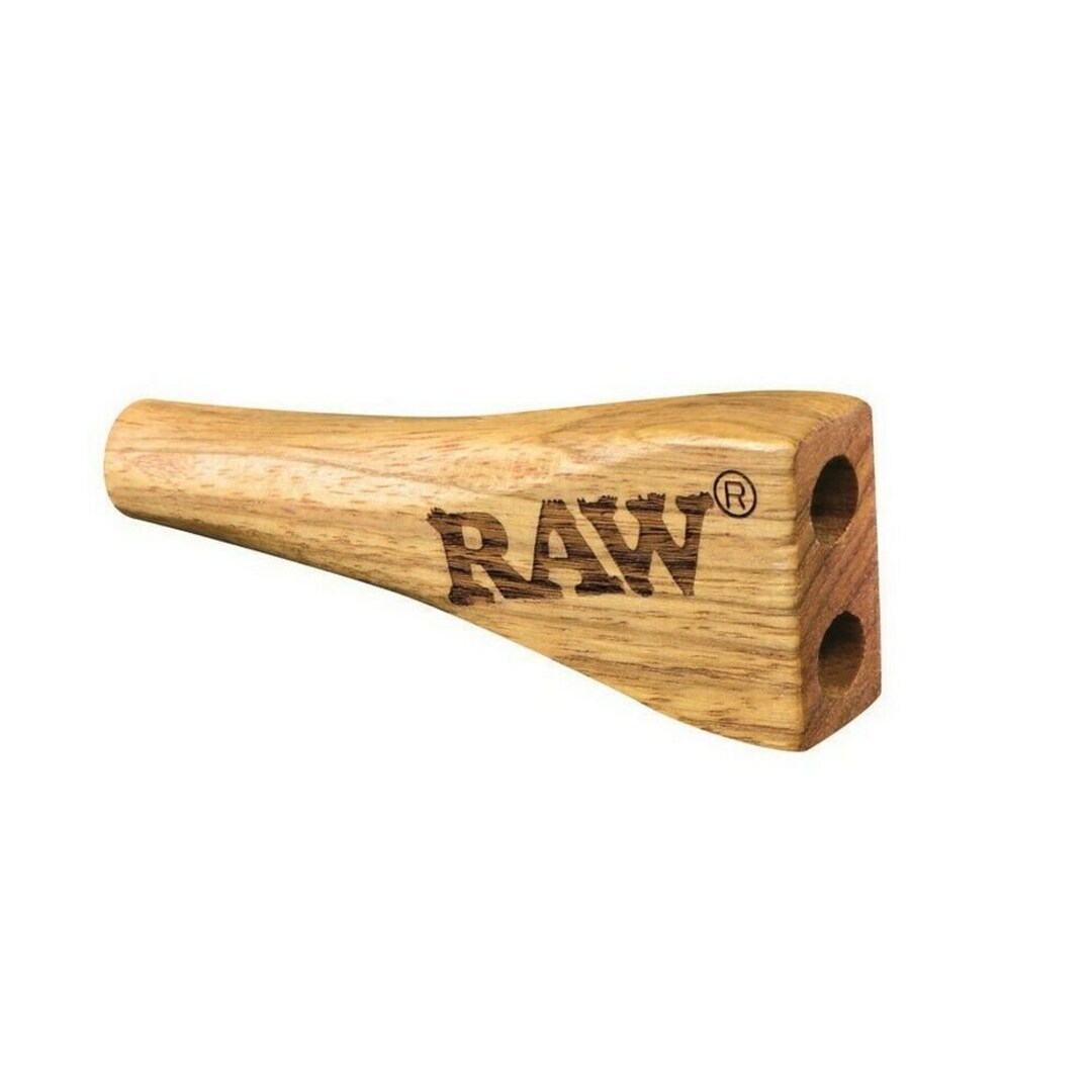 RAW Double Barrel Wooden Cigarette Holder With Carry Pouch for King ...
