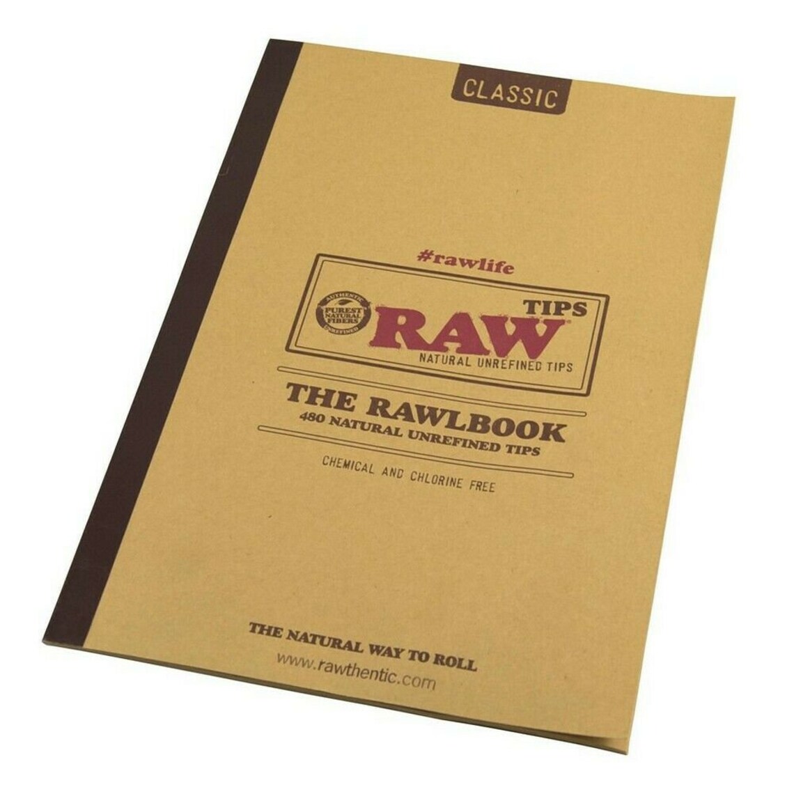 The NEW rawl Book 480 Classic RAW Rolling Paper - Etsy
