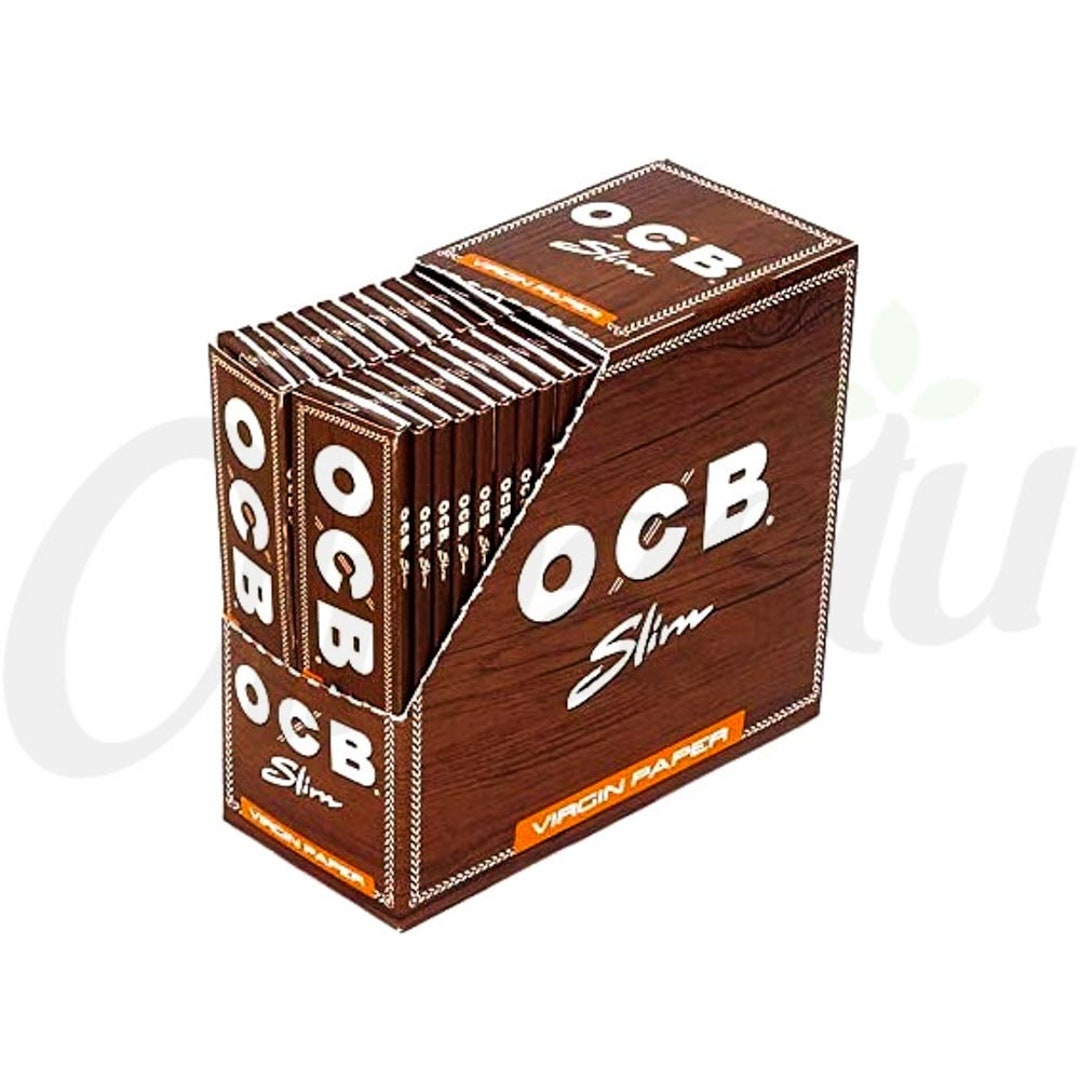 OCB Unbleached Virgin King Size Slim Papers Cigarette Smoking Genuine ...