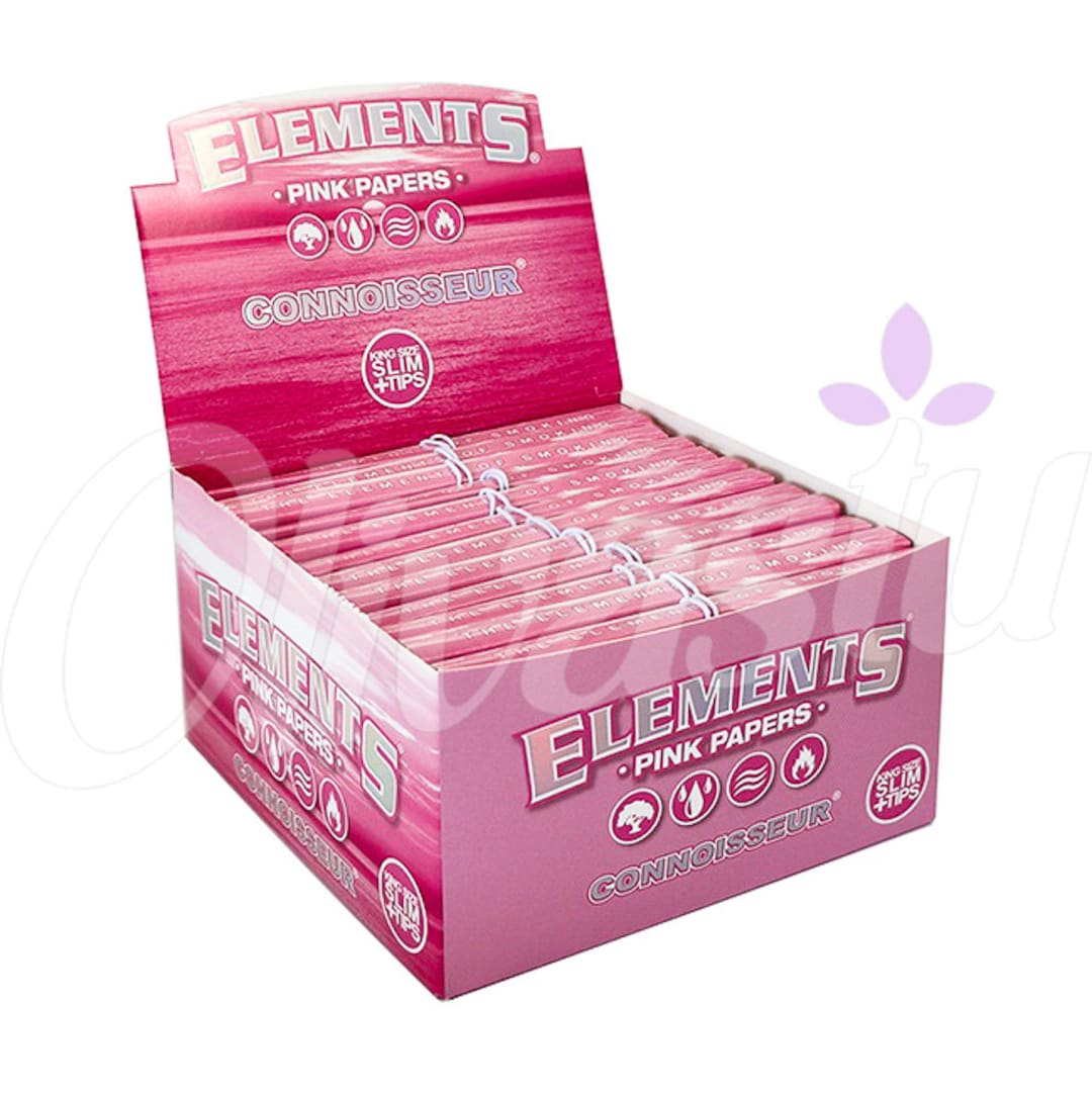 Elements Connoisseur King Size Pink Rolling Papers - Etsy