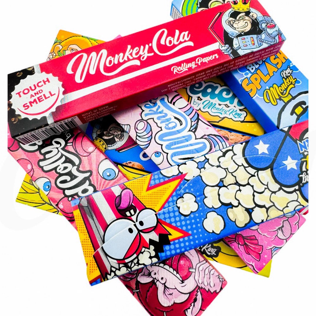 Monkey King Rolling Papers King Size Touch & Smell W Tips Connoisseurs ...