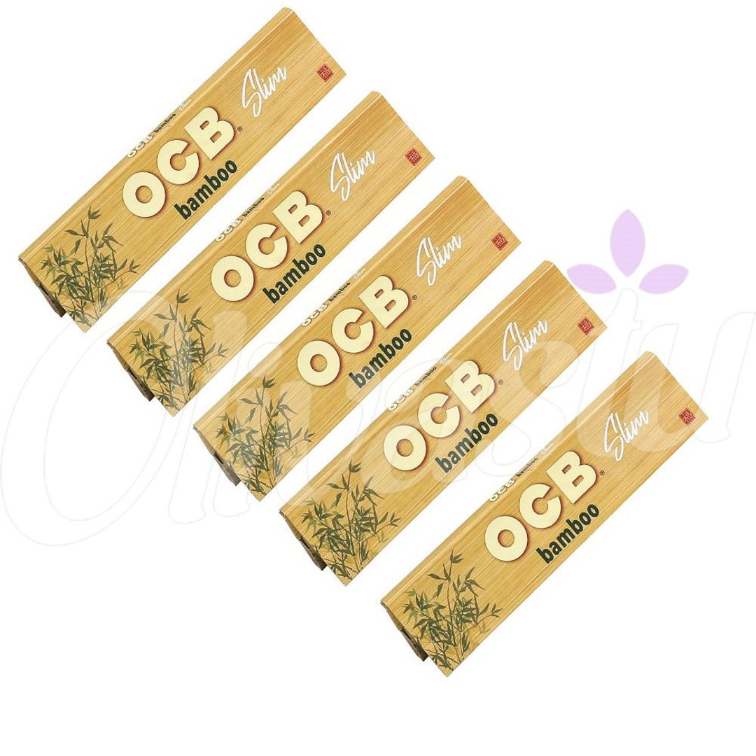 5 X OCB BAMBOO King Size Slim Rolling Papers 110mm - Etsy