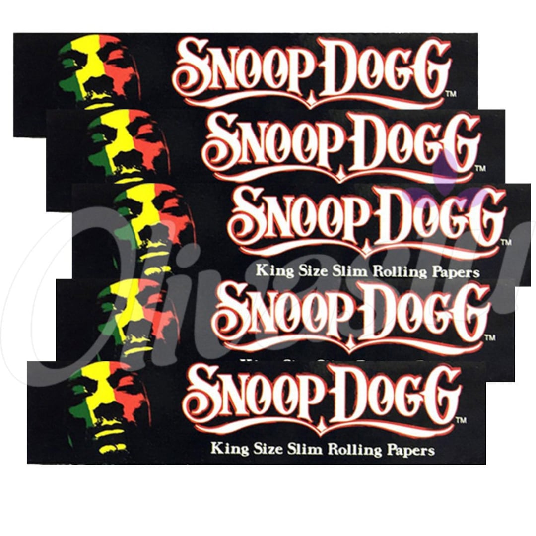 5 X Snoop DOGG King Size Slim Rolling Papers 110mm - Etsy