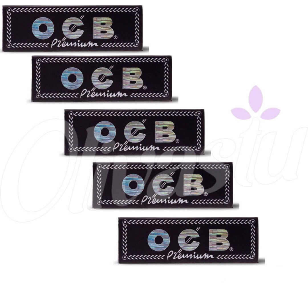 5 X OCB BLACK Premium Regular Rolling Papers 1 1/4 Rizla - Etsy Australia