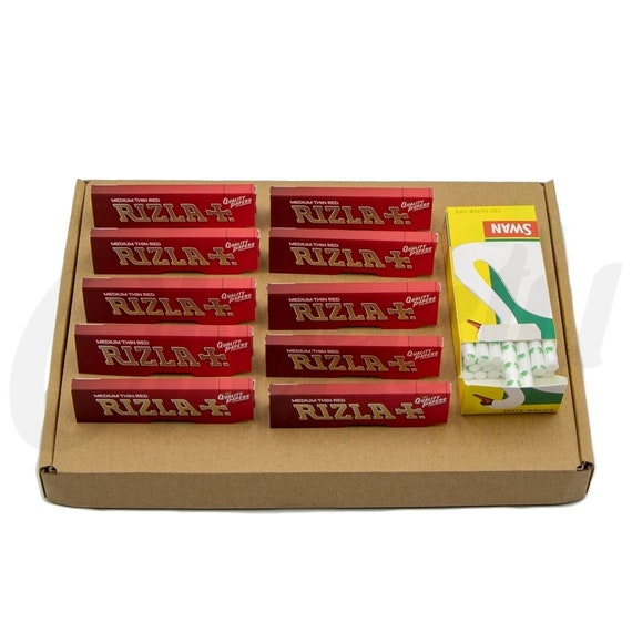 10 X Red Rizla Regular Rolling Papers 120 Swan Extra Slim - Etsy