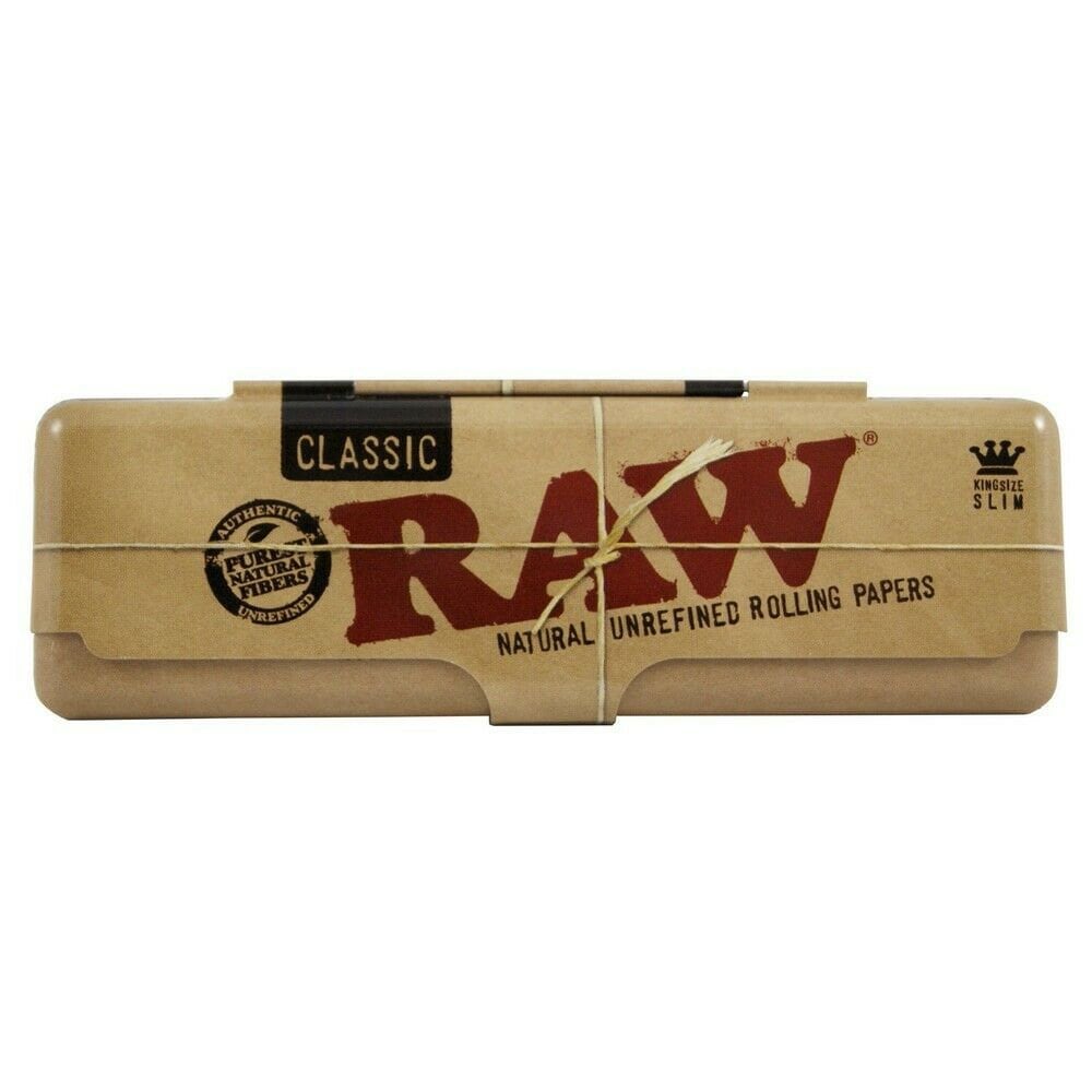 Raw Storage Case Classic Rolling Papers King Size Slim Metal Tin Holder ...