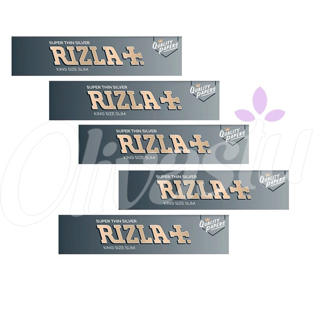 5 X Rizla SILVER King Size Slim Rolling Papers 110mm - Etsy