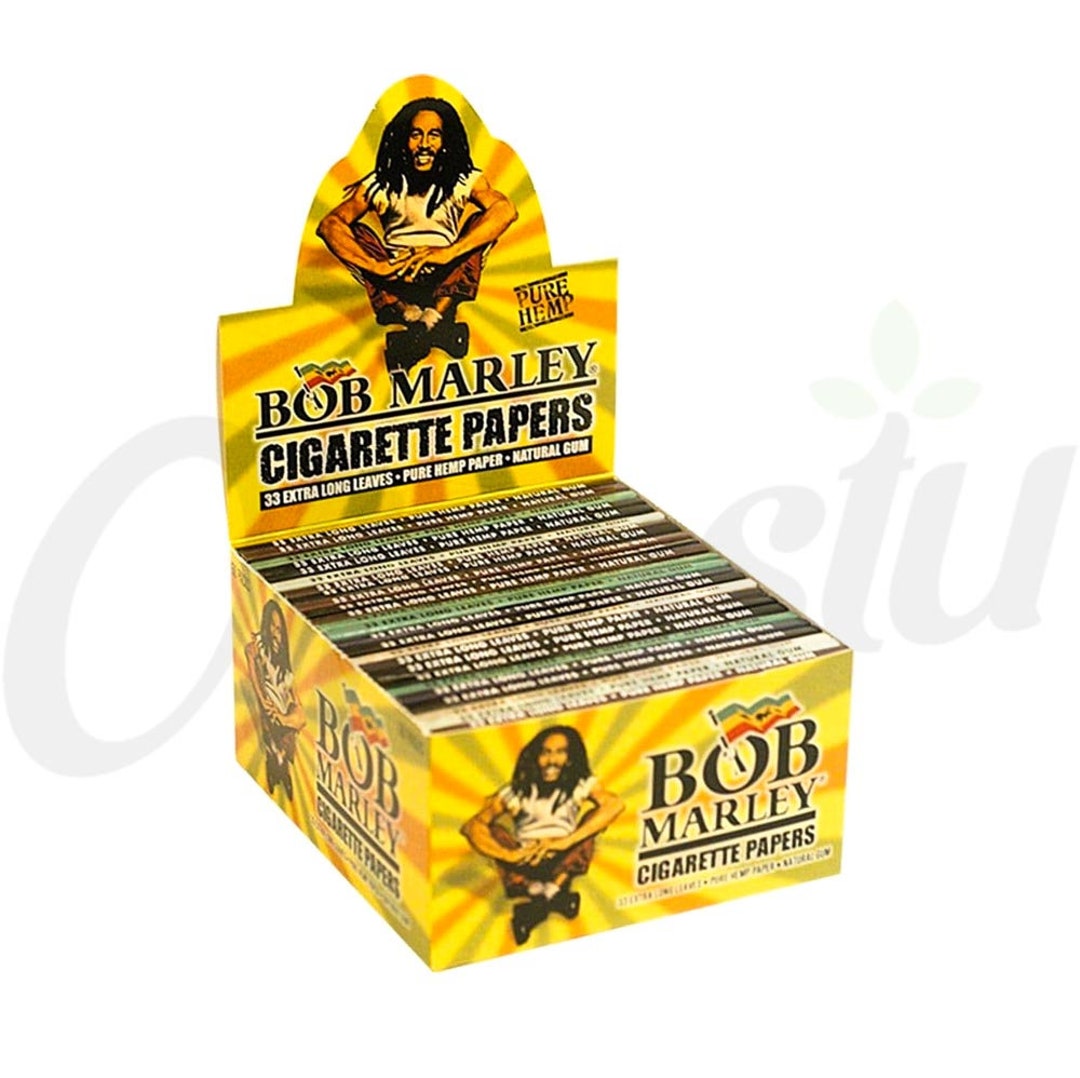 5 X Bob Marley King Size 100% Papers Cigarette Smoking Genuine Rolling ...