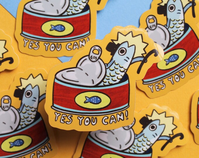 Wise Fish Yes You Can Die Cut Vinyl Sticker- Water Proof - Etsy