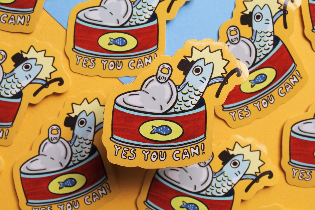 Wise Fish Yes You Can Die Cut Vinyl Sticker Water Proof - Etsy