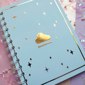 Pastel Pink Notebook Handmade Notebook Dream Diary Cute Planner. - Etsy