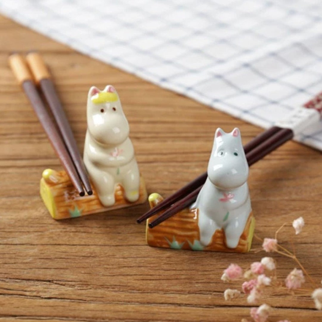 Moomin Moonmintroll Snorkmaiden Brush Rest Pen Holder Chopstick Rest ...