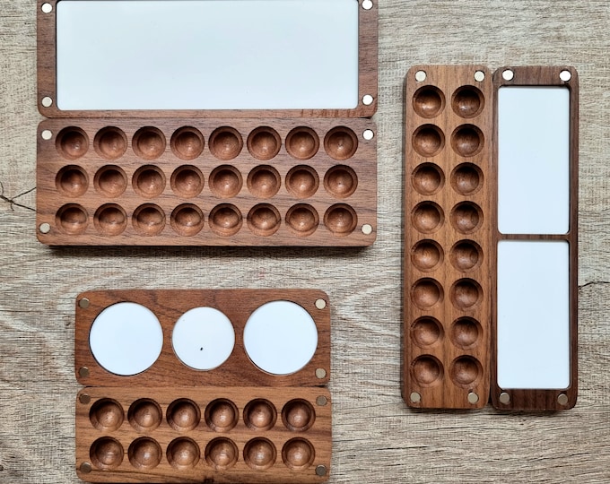 Wooden Travel Portable Watercolor Palettes | Urban Watercolor Sketching ...