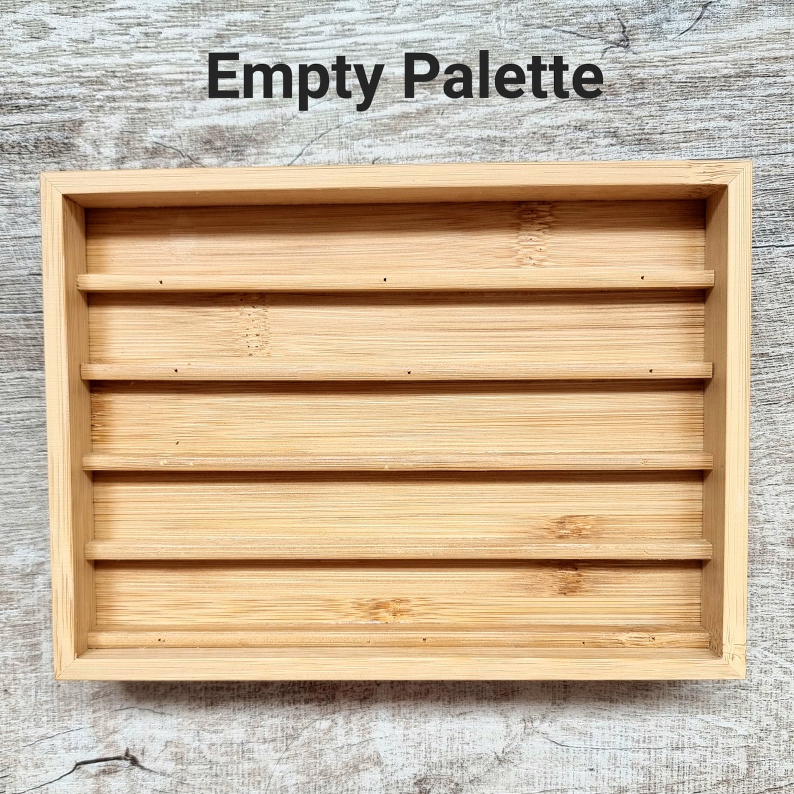 Handmade Wooden Watercolor Tray Palette - Gouache Palette - Bamboo Box ...