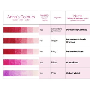 Anna Mason Botanical Watercolor Paint Set 21 Colours - Etsy