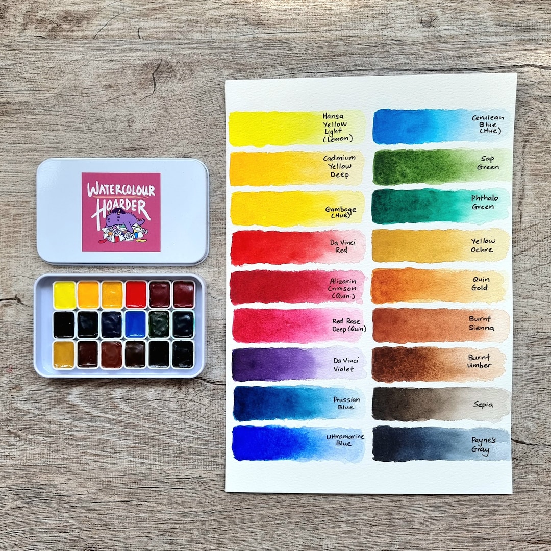 18 Da Vinci Watercolour Paint Set - Handpoured and Repackaged From ...