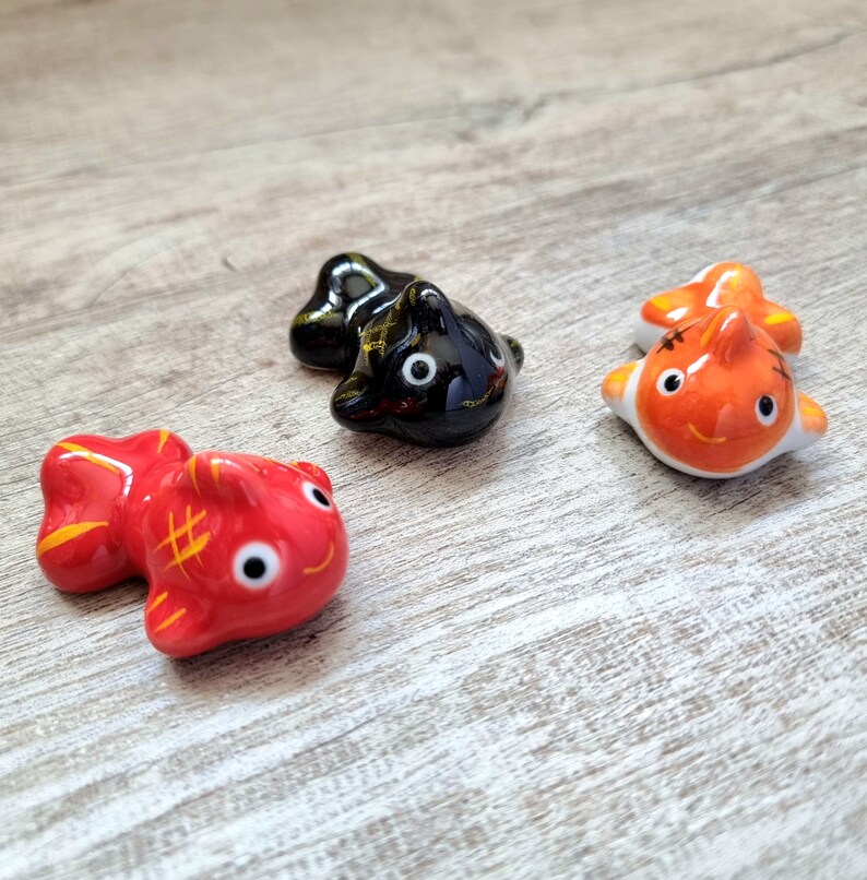 Goldfish Ceramic Porcelain Watercolor Brush Rest Calligraphy - Etsy