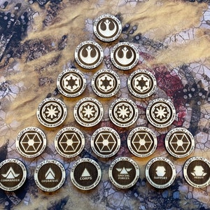 Star Wars Legion Order Tokens - Wooden - Etsy