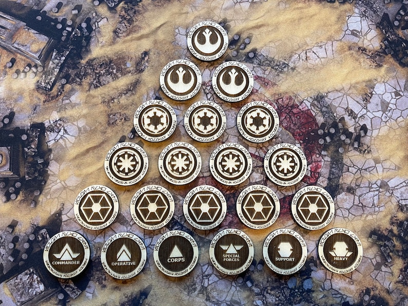 Star Wars Legion Order Tokens Wooden - Etsy UK