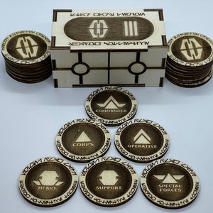 Star Wars Legion Order Tokens - Wooden - Etsy