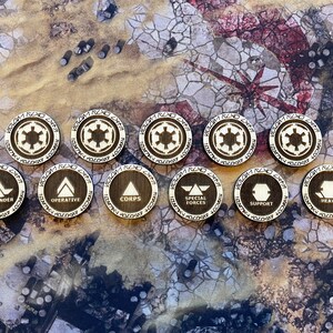 Star Wars Legion Order Tokens - Wooden - Etsy