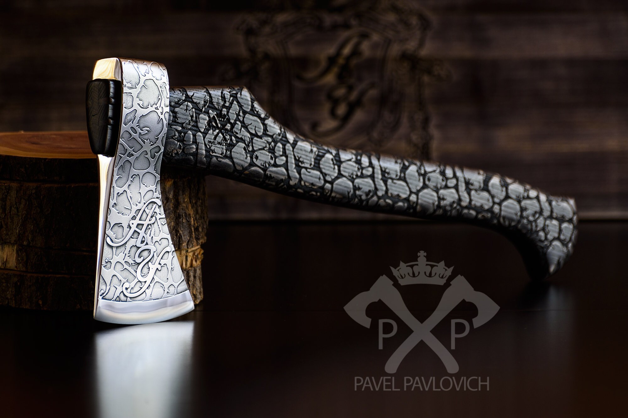 Personalized axe in wooden box Custom axe Handcrafted forged | Etsy