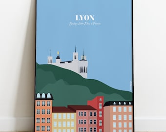 Lyon poster | Etsy France